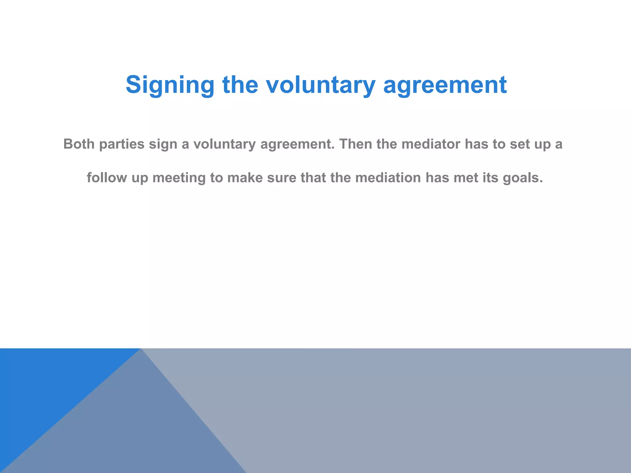 Six step structure of mediation by hr group | PPTX