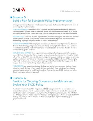 BYOD: Six Essentials for Success | PDF