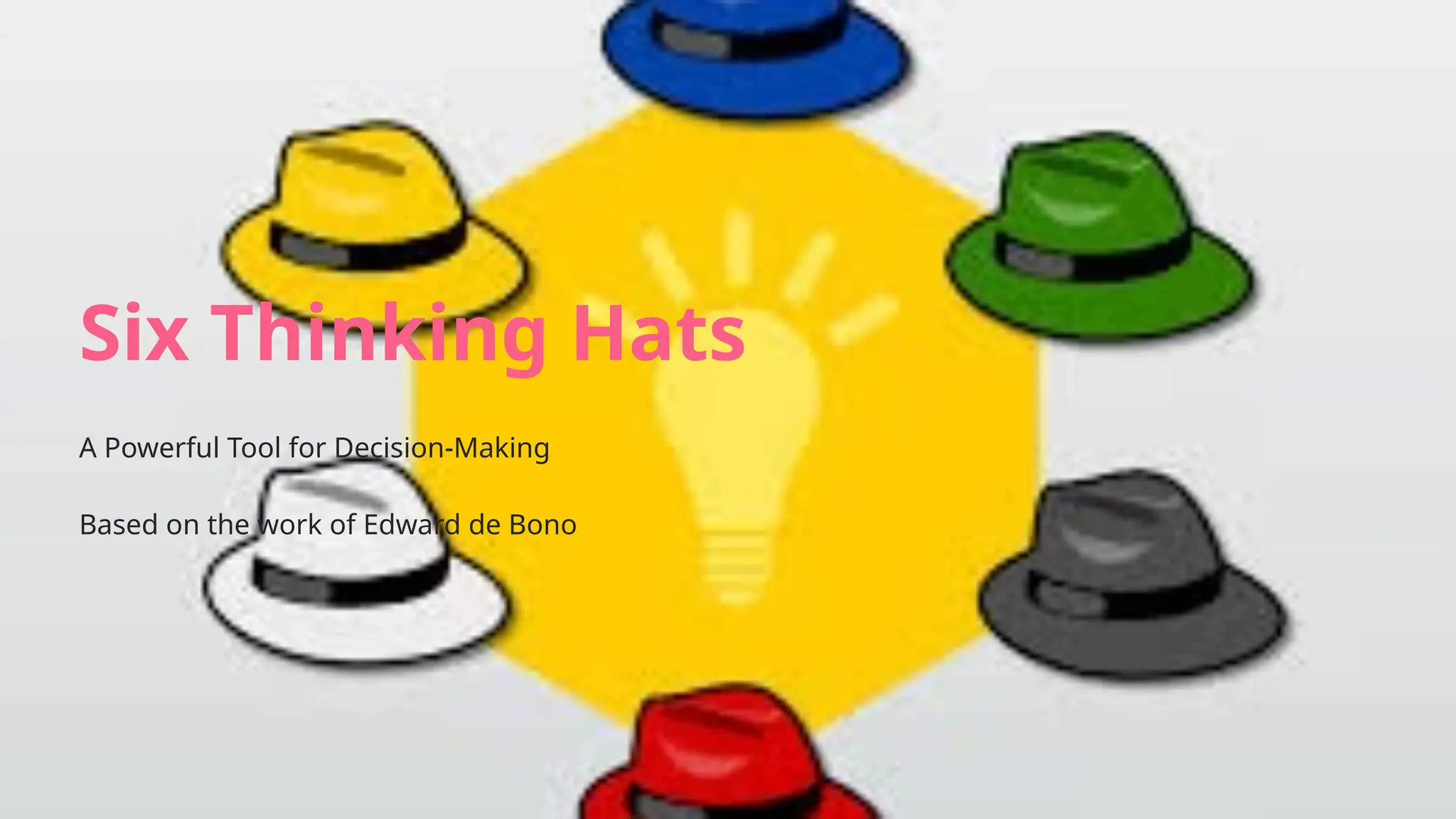 Presentation sobre Six-Thinking-Hats | PPT