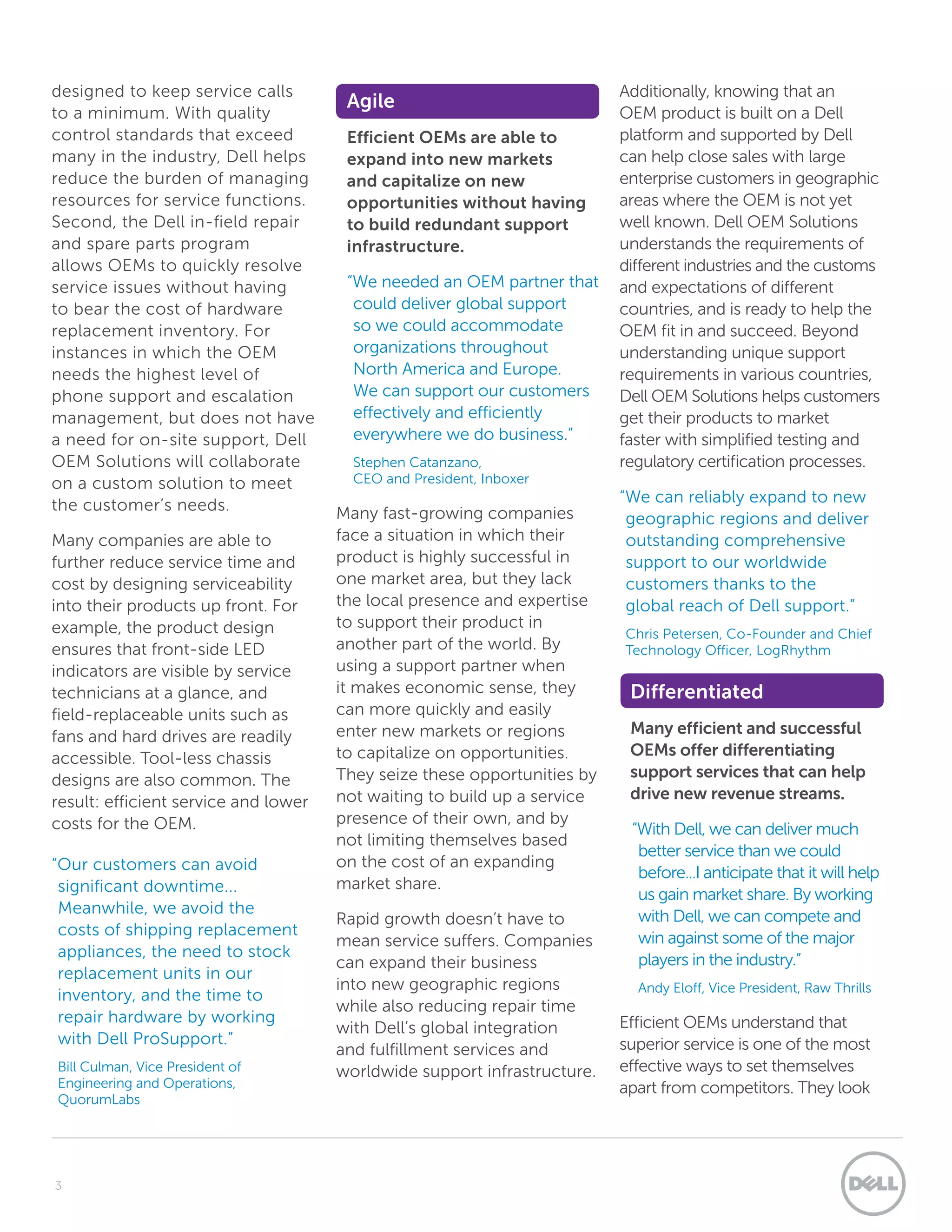 Six attributes of efficient oems | PDF