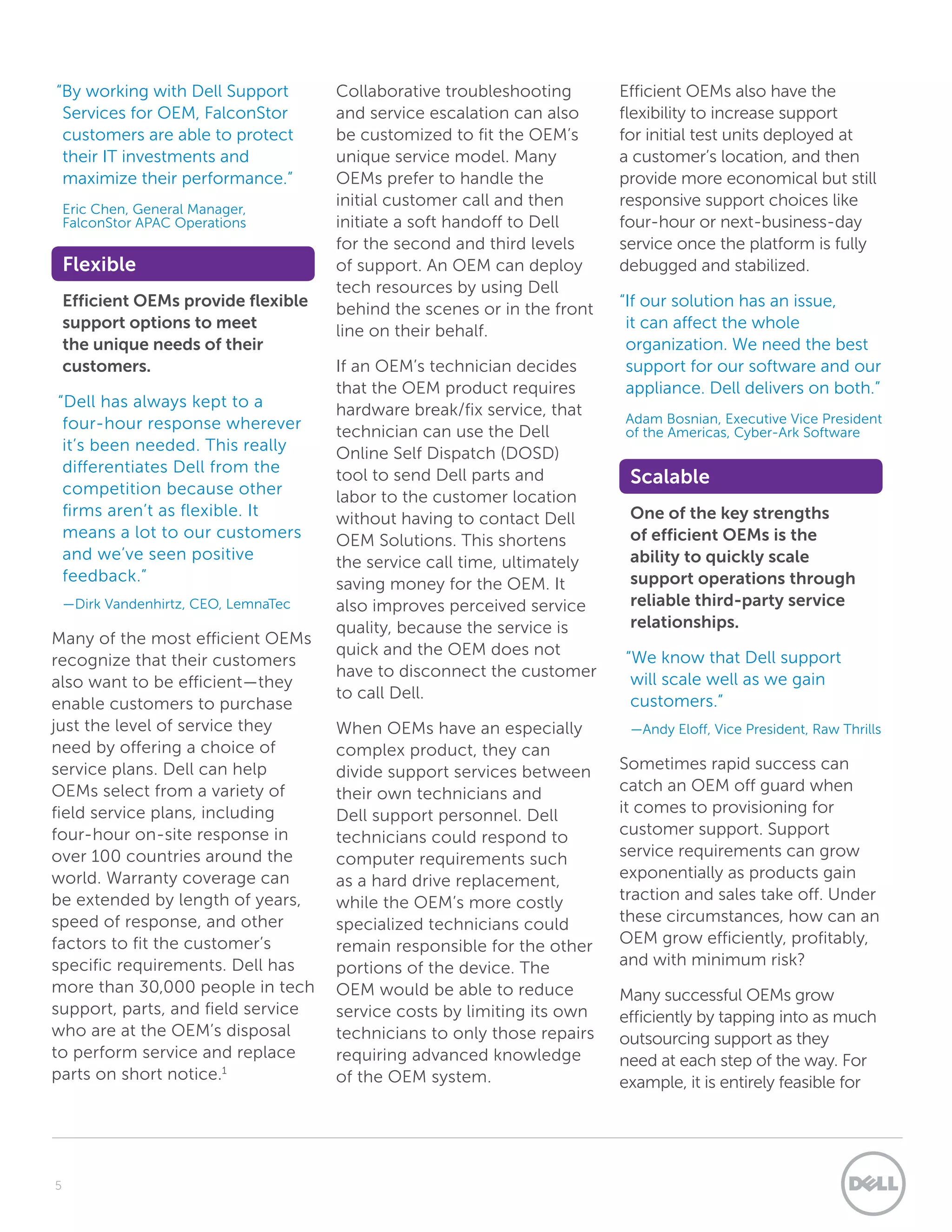 Six attributes of efficient oems | PDF