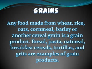 Six basic food groups | PPTX