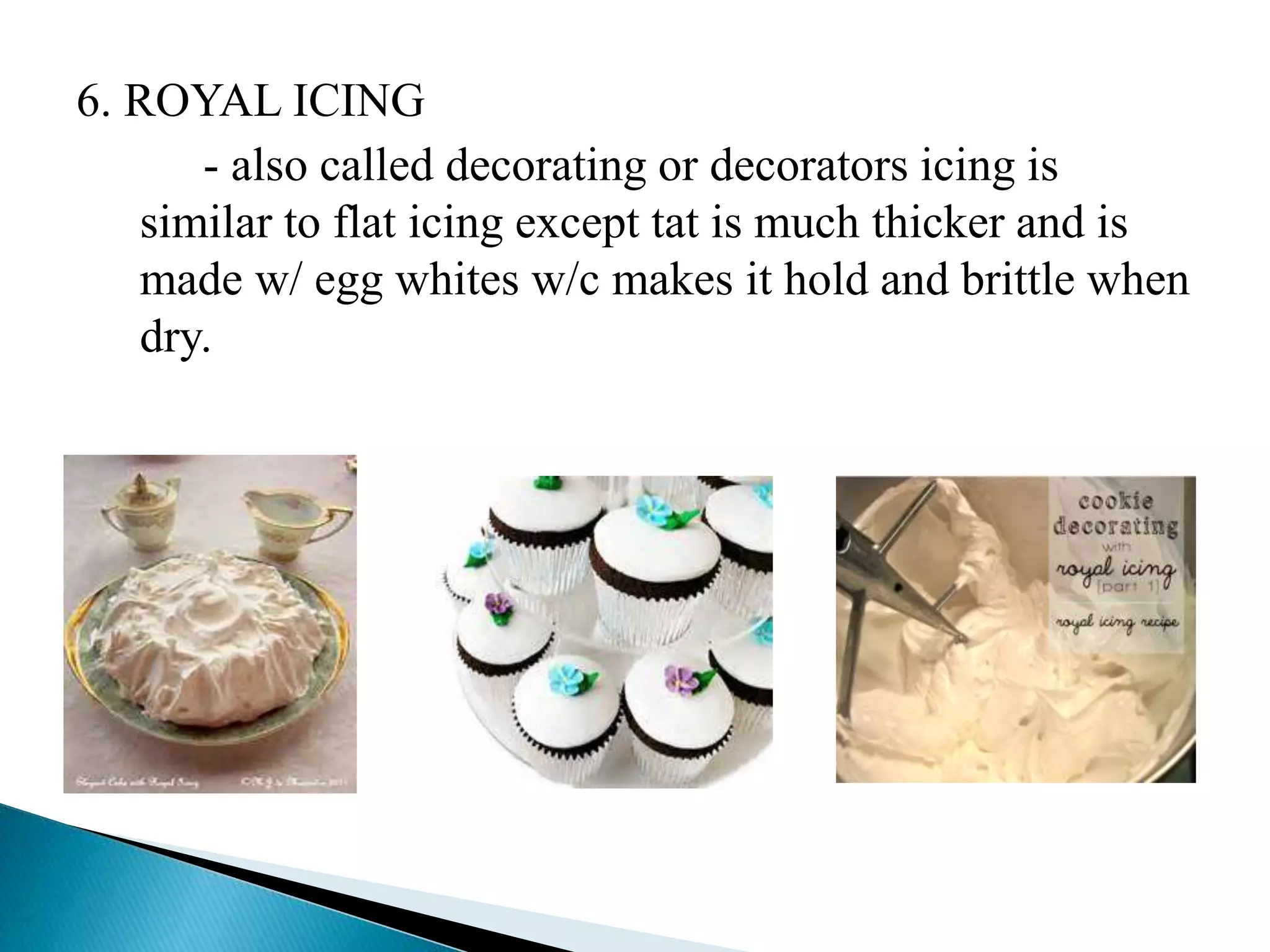 Six basic kinds of icing | PPT