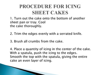 Six basic kinds of icing | PPT