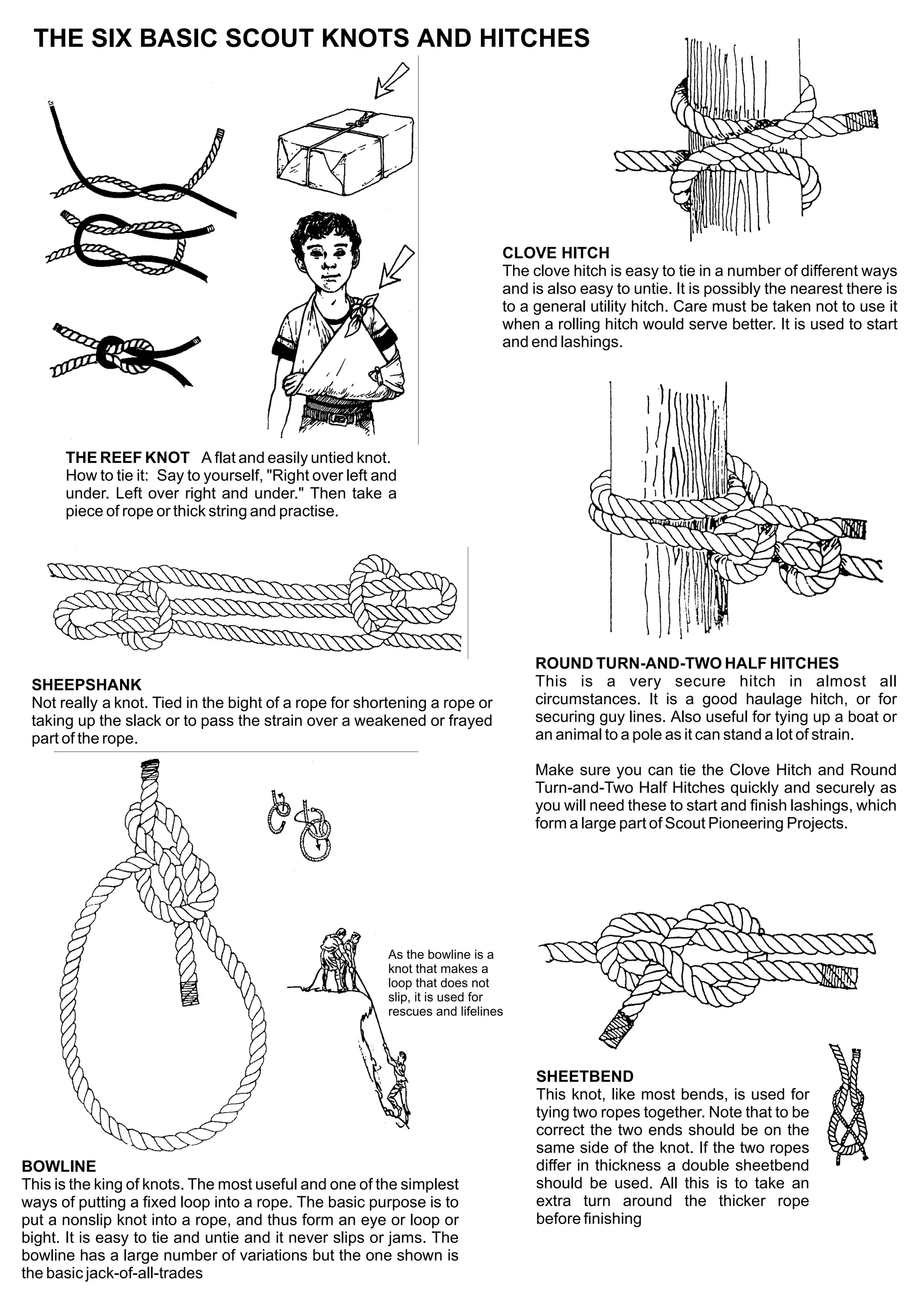 Six basic knots for Scout | PDF