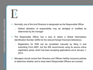 Six challenges faced by Hedge Fund Managers in relation to FATCA | PPT