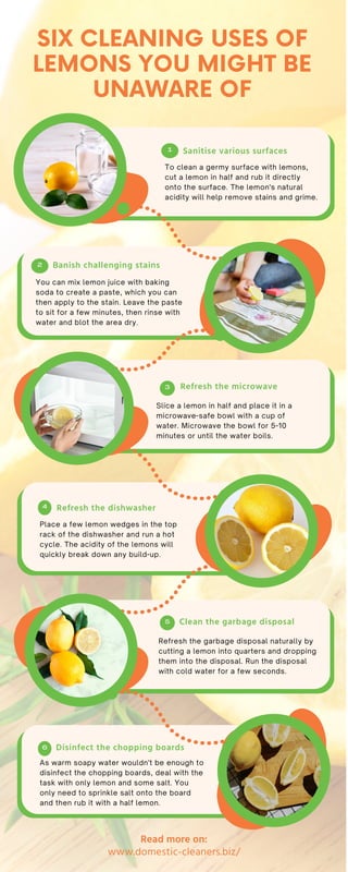 Six Cleaning Uses of Lemons You Might be Unaware of | PDF