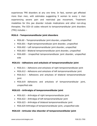 Six Common Dental Problems and Their Related ICD-10 Codes | PDF