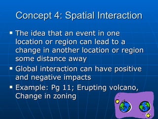 Six Concepts of Geography | PPT
