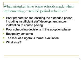 Six Day Schedule | PPT