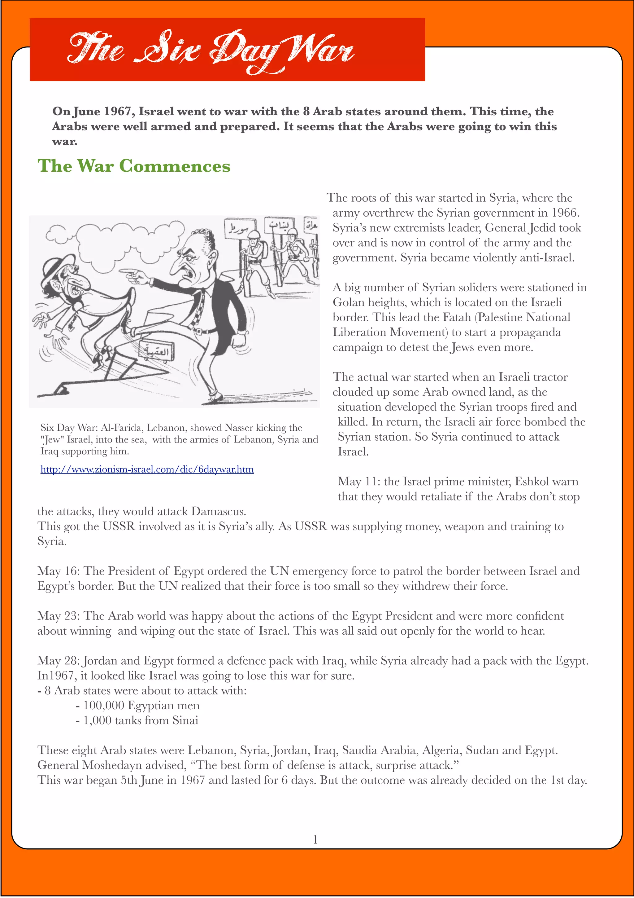 Six Day War | PDF