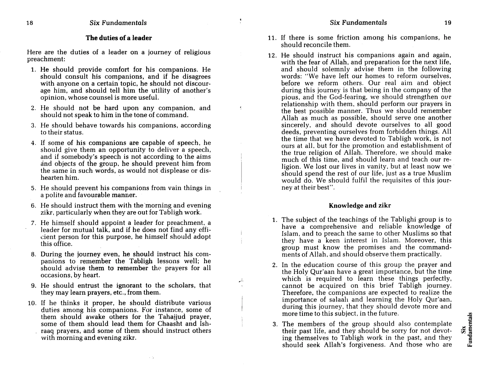 Six Points of Tabligh | PDF