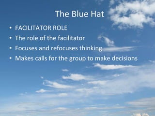 The Six Thinking Hats in Detail | PPT
