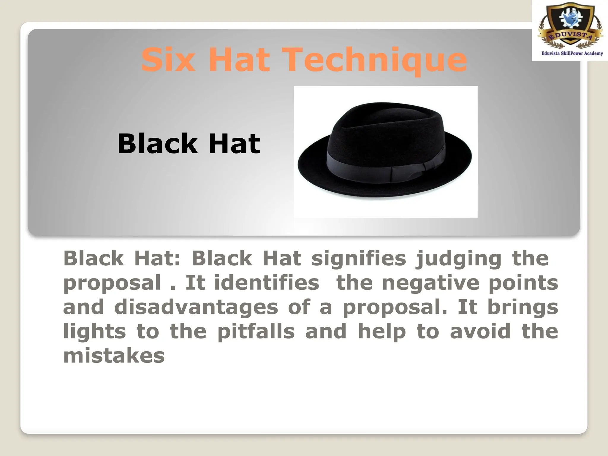 Six Hats Techniques for smart goal .pptx