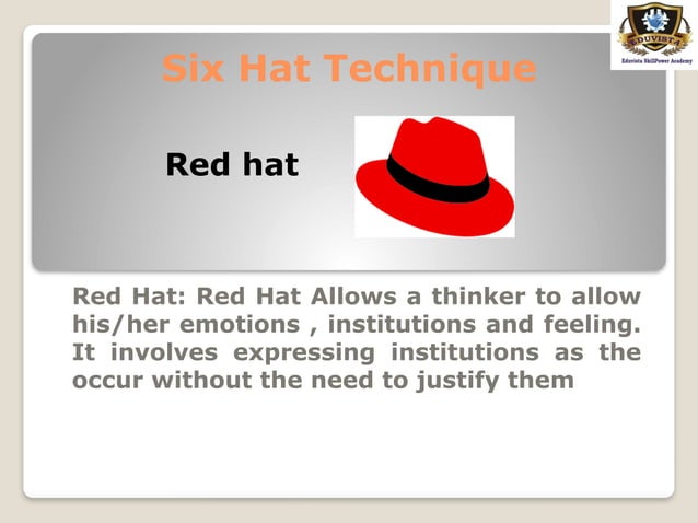 Six Hats Techniques for smart goal .pptx