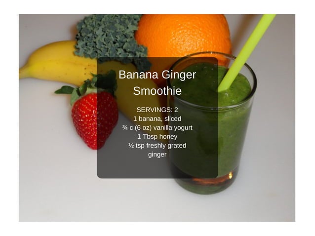 Six Healthy Smoothie Recipes | PDF | Nutrition | Healthy Living