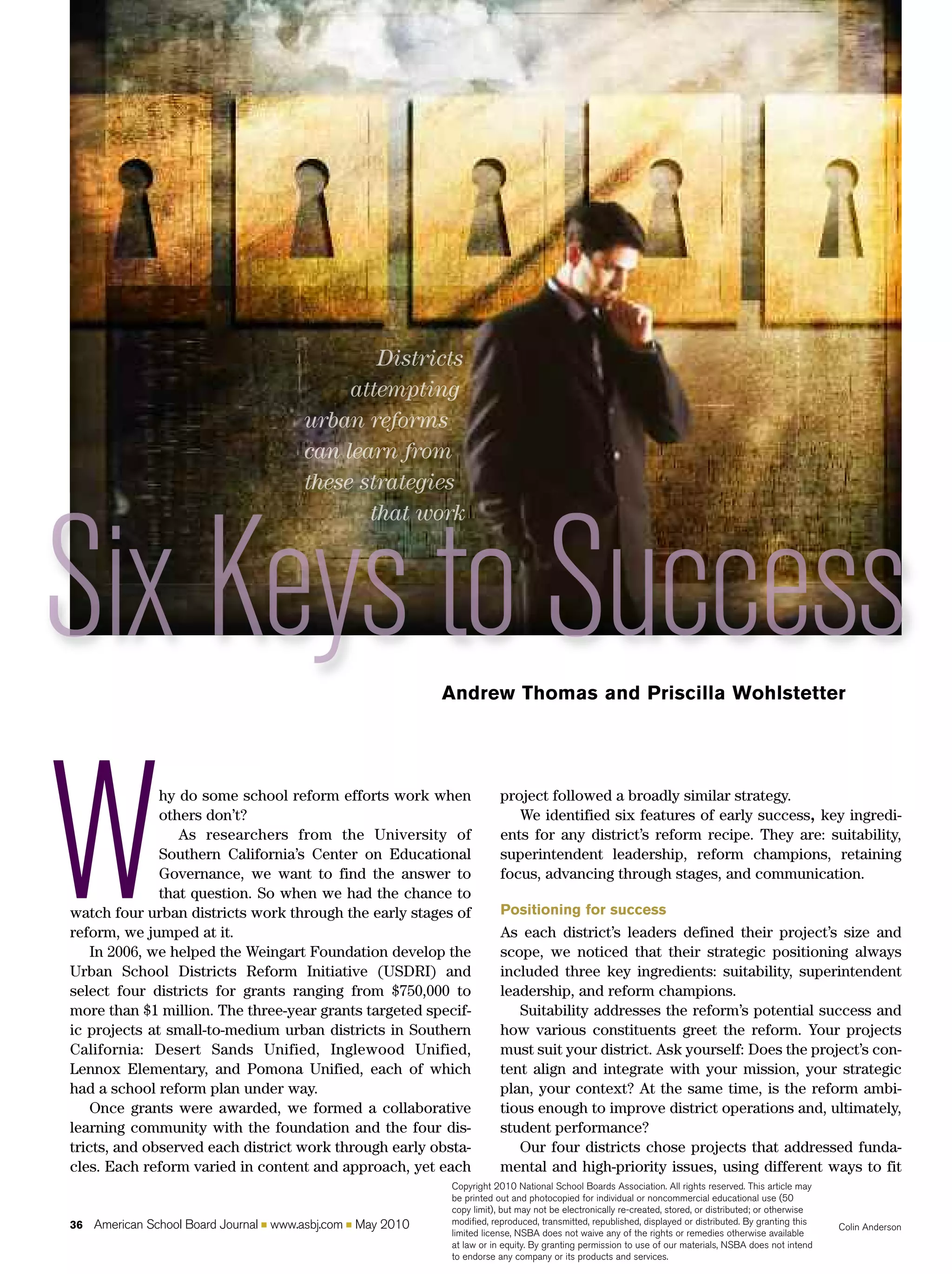 Keys to Success That Anyone Can Learn From | PDF