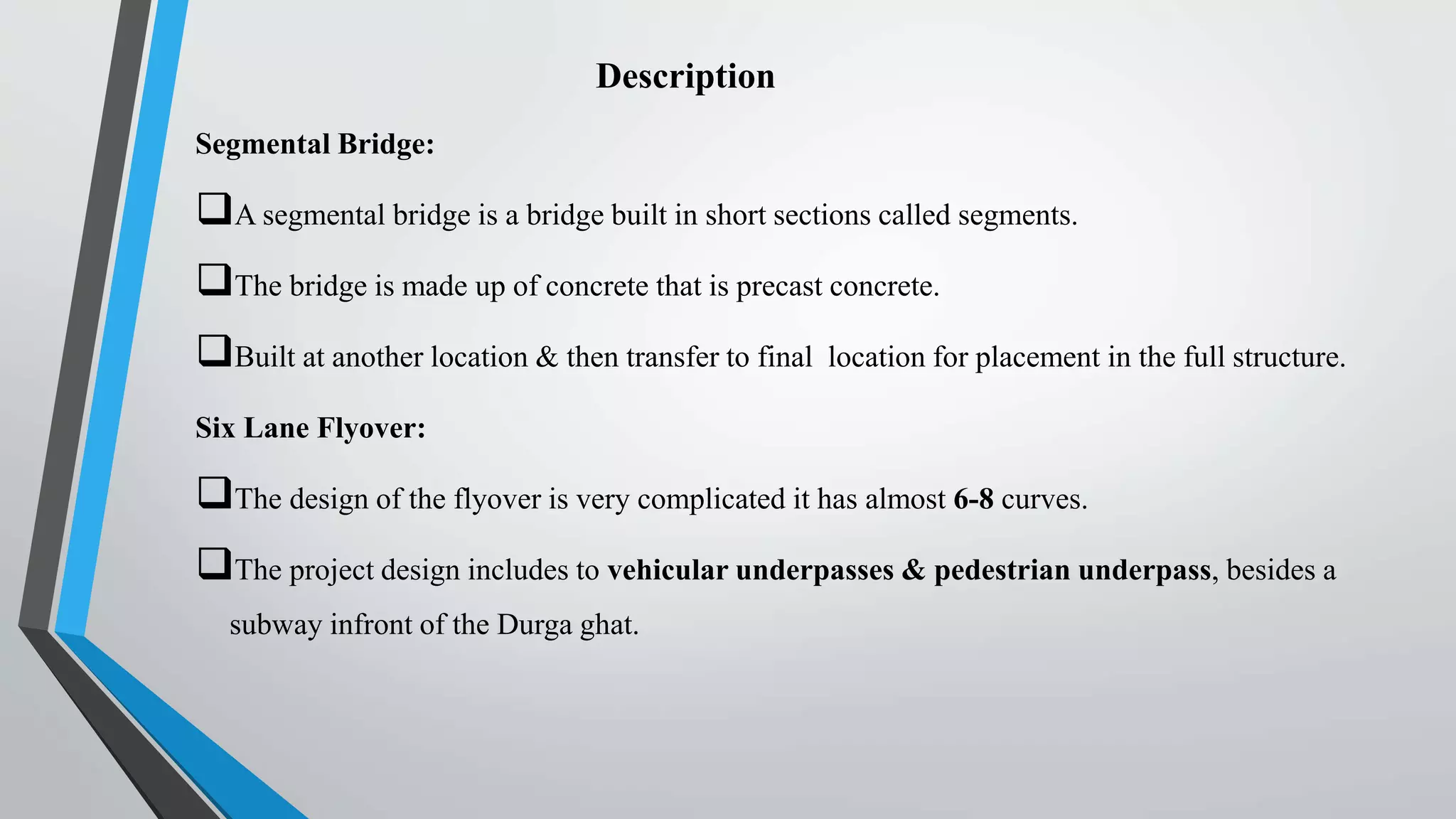 Precast Six lane flyover project | PPTX