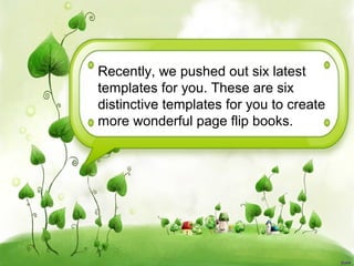 Six latest templates for page flip book | PPT