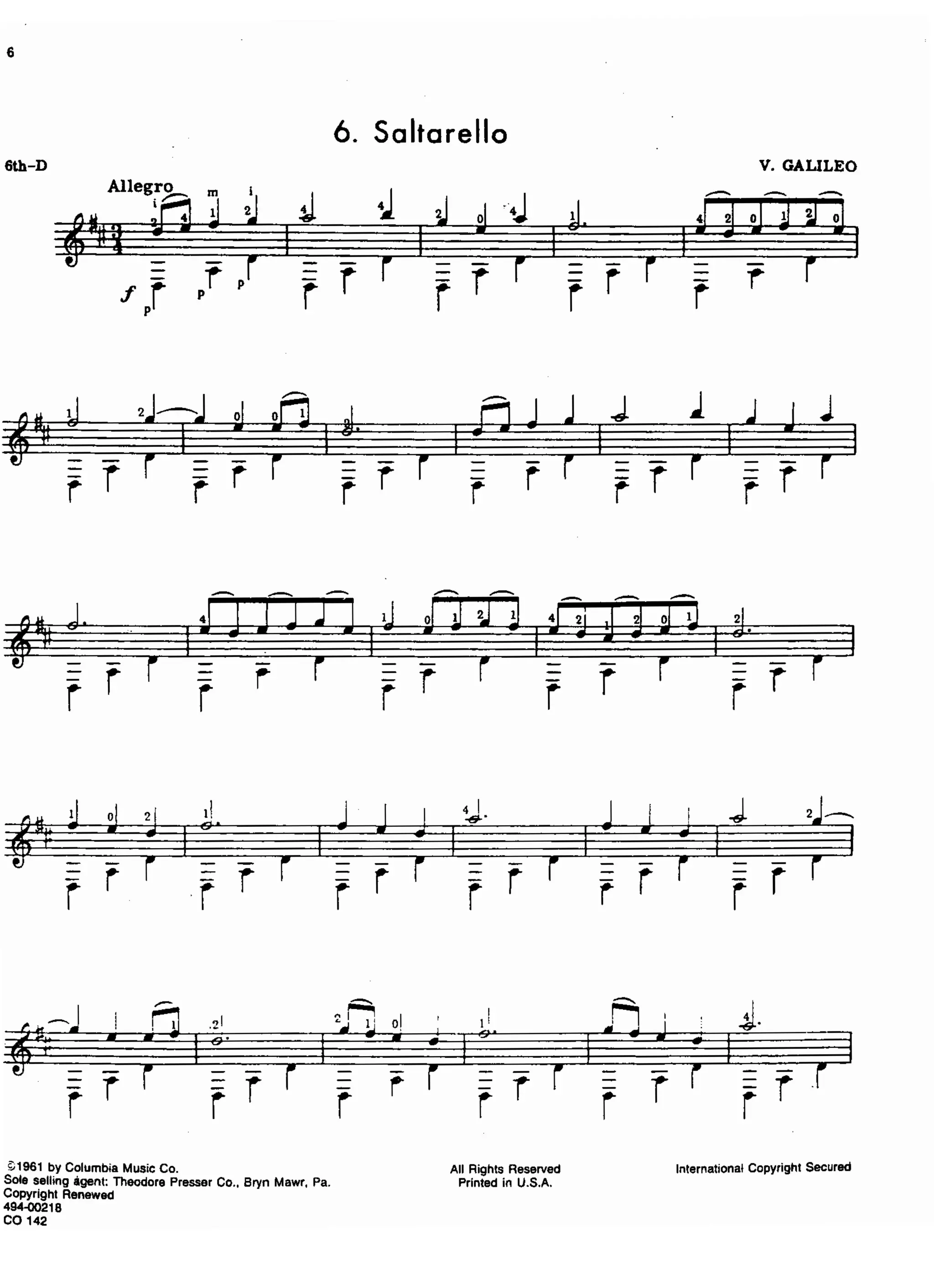 Six lute pieces of the renaissance | PDF