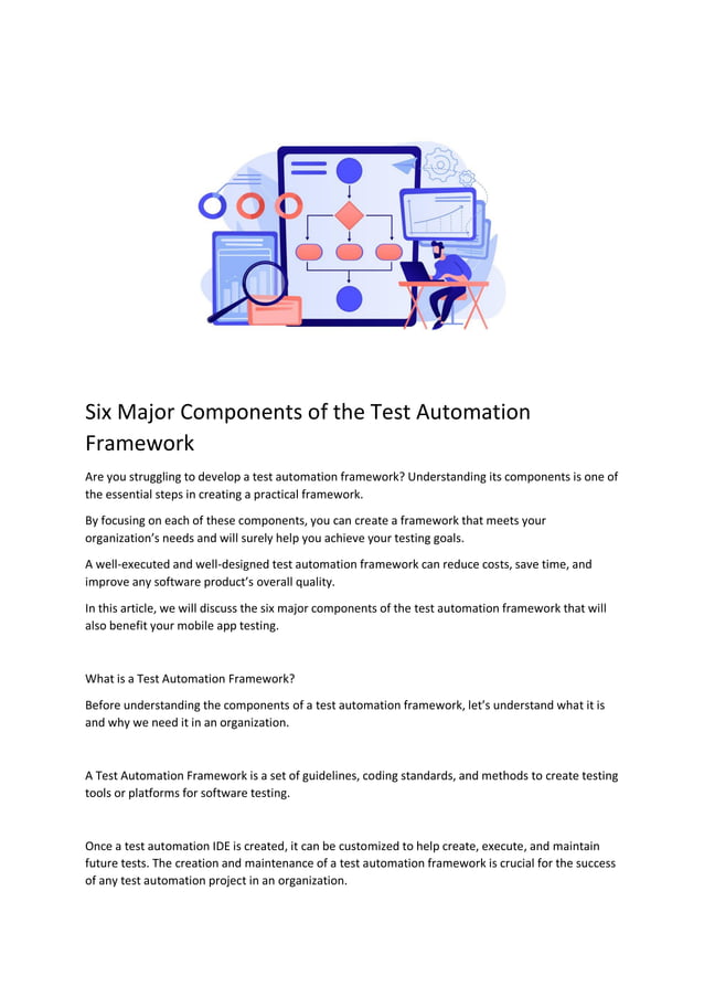 Six Major Components of the Test Automation Framework.pdf