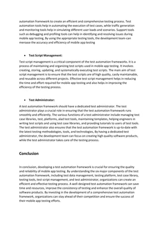 Six major components of the Test Automation Frameworks.pdf