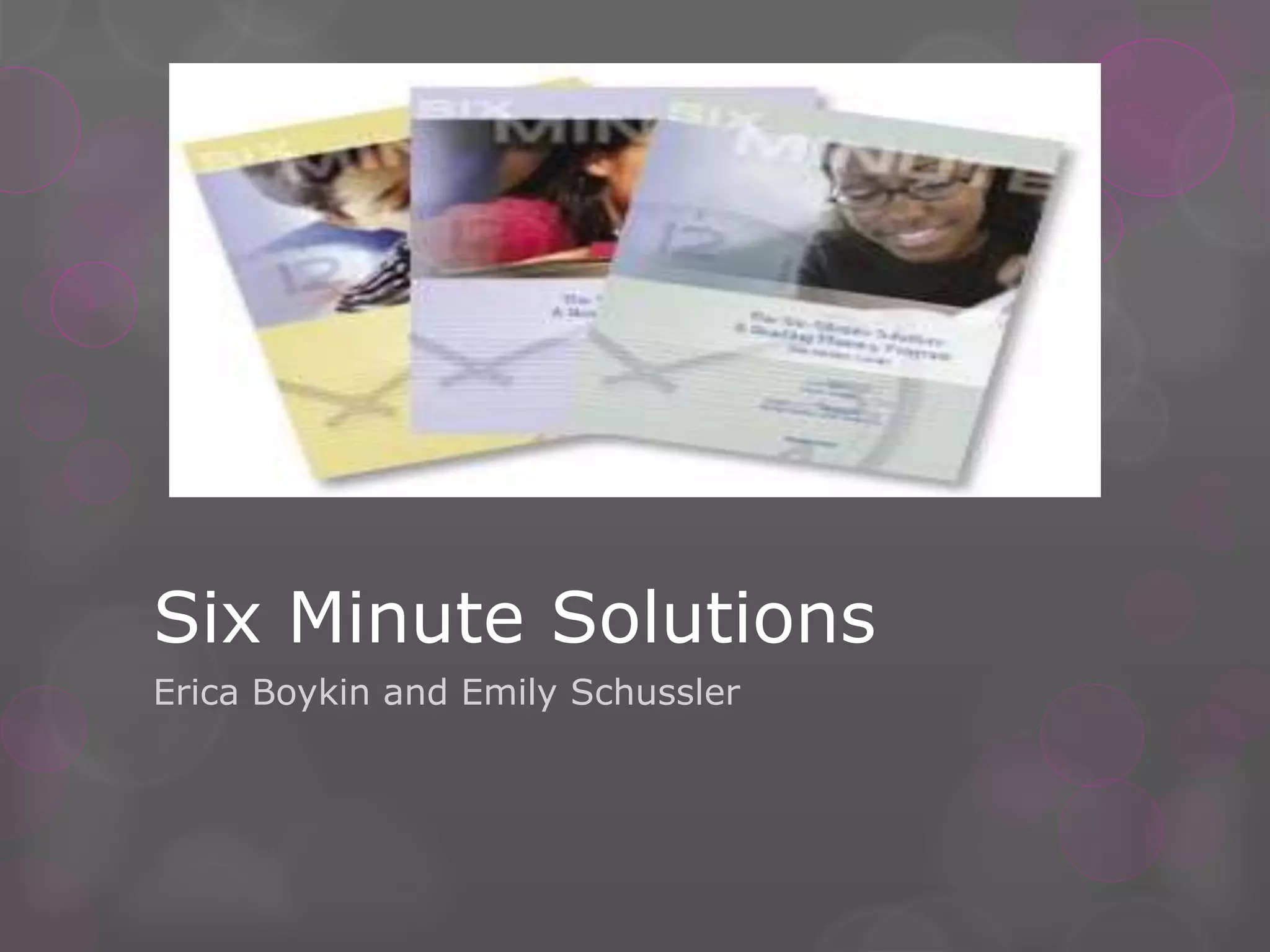 Six minute solutions 3 5 | PPTX