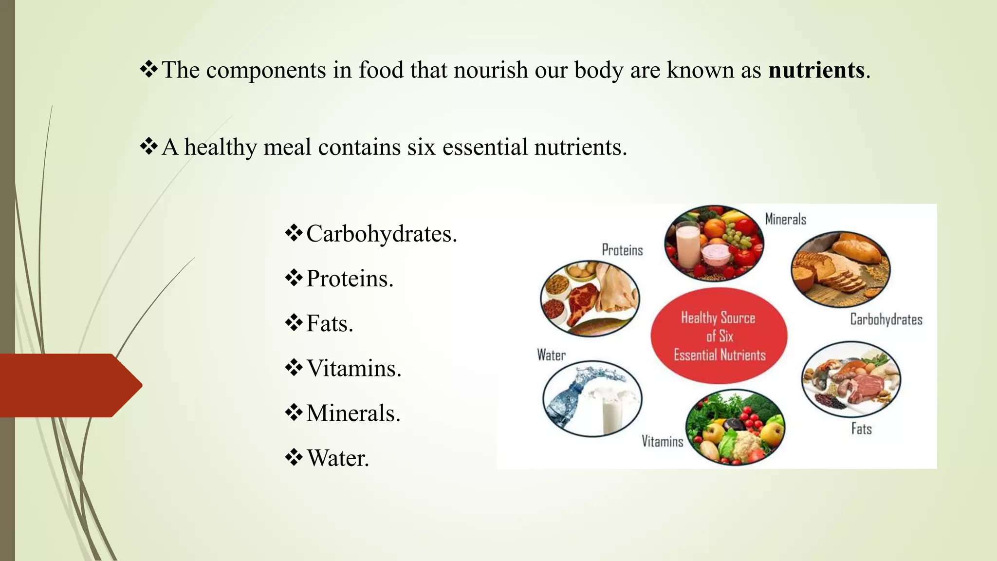 Six nutrients | PPT
