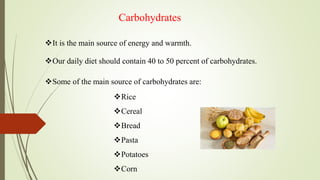 Six nutrients | PPTX