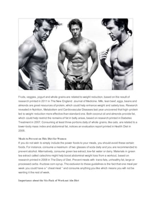 Six pack abs diet | DOCX