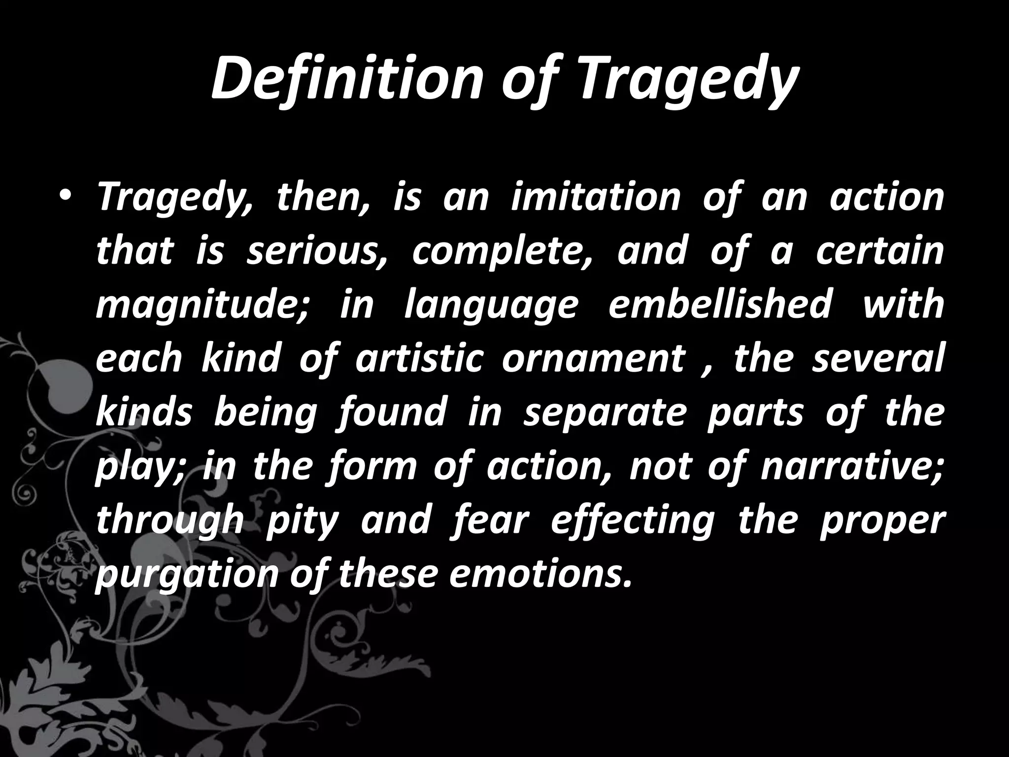 Six parts of tragedy | PPTX