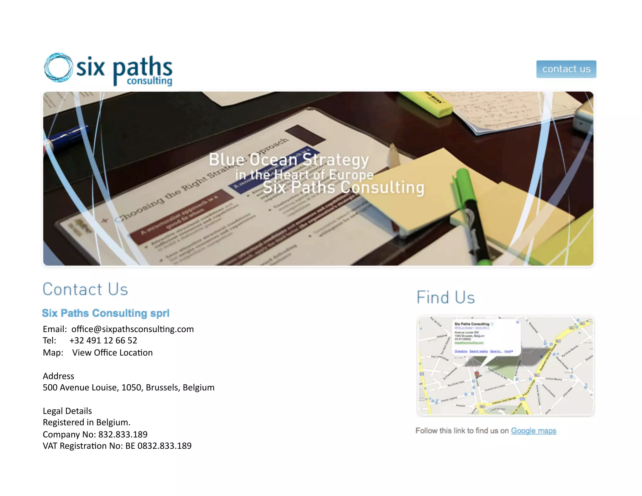 Six Paths Consulting: Innovating with Blue Ocean Strategy | PDF