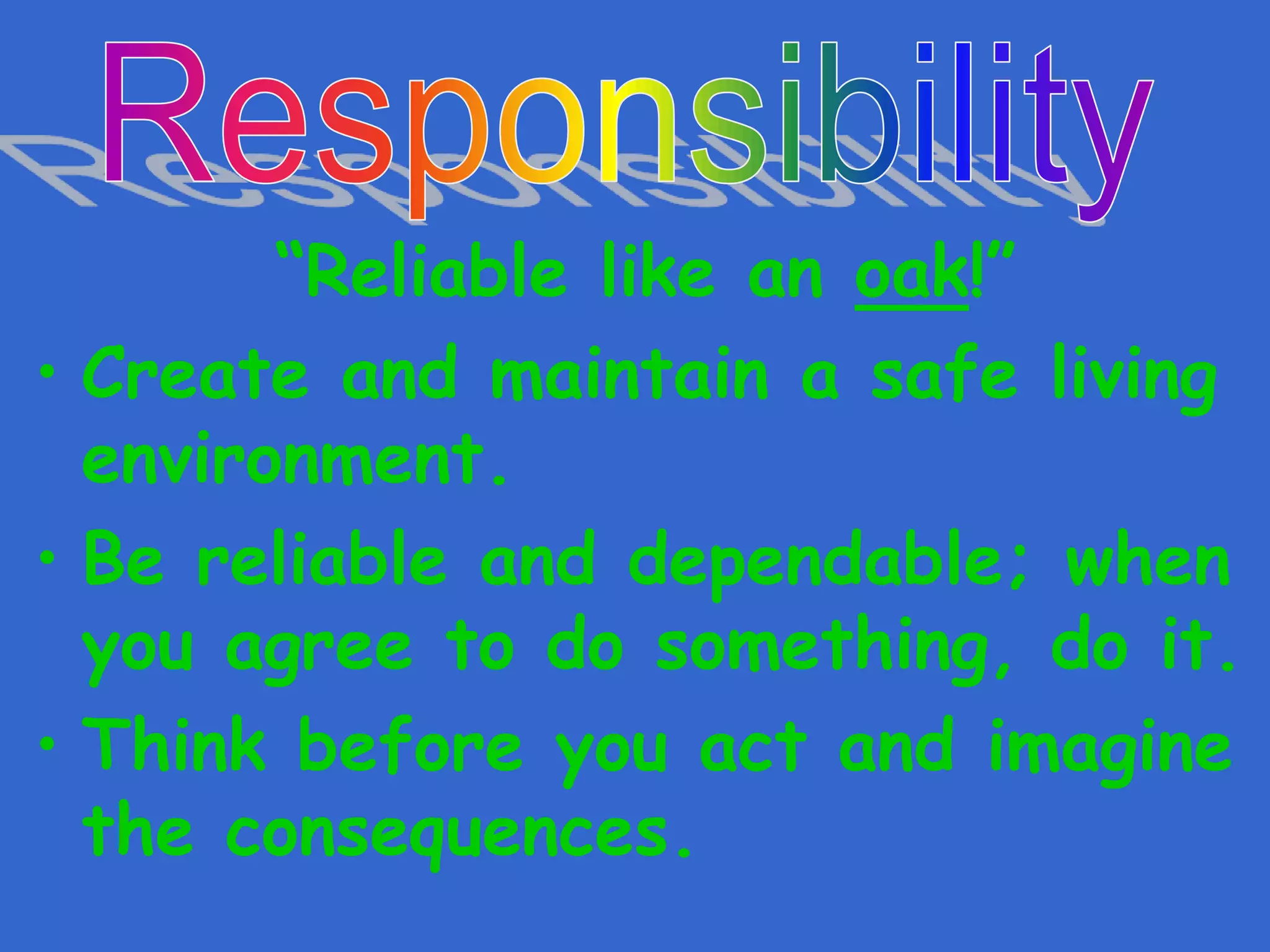 Six pillars of character | PPTX