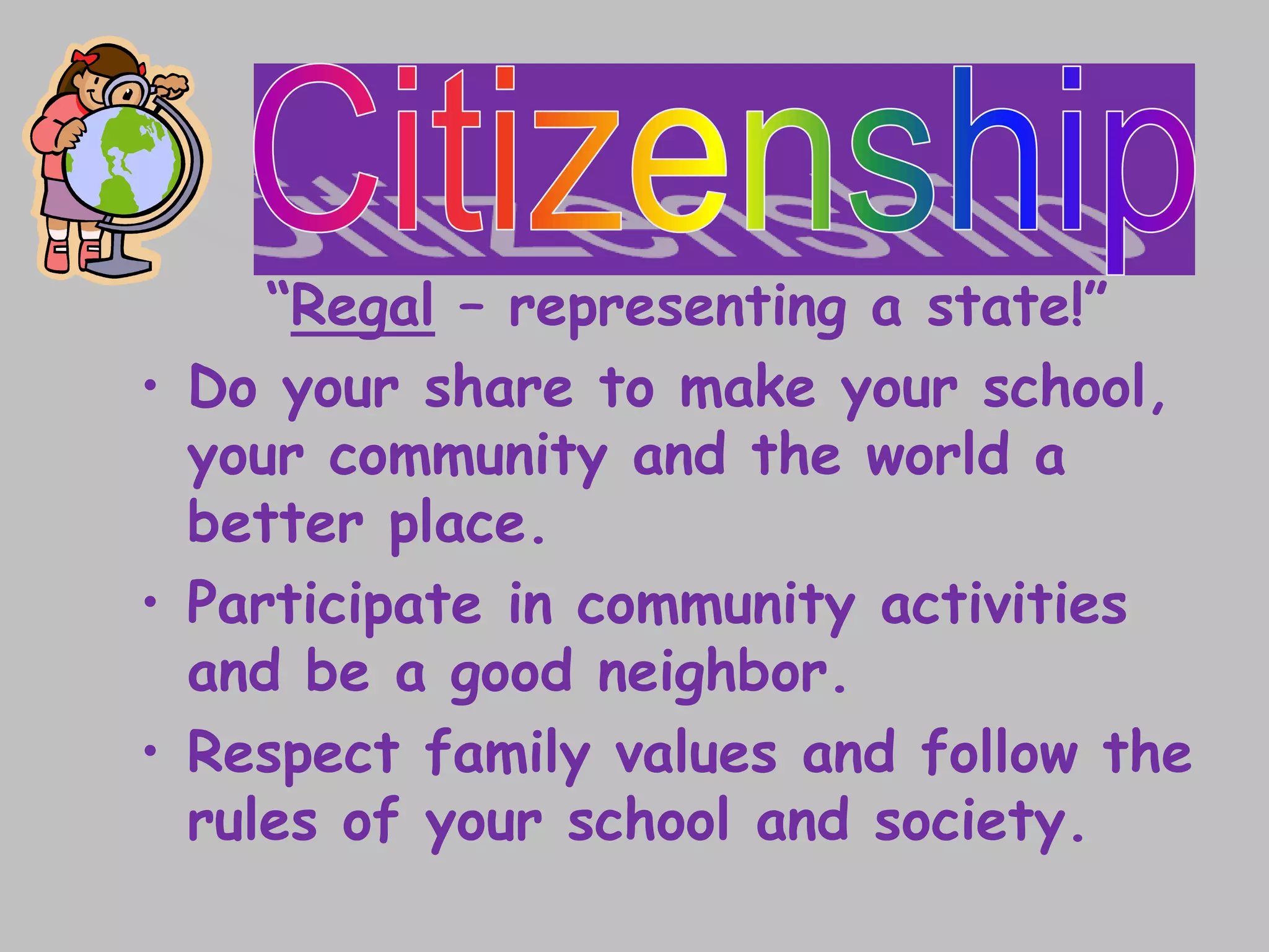 Six pillars of character | PPTX