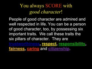 Six pillars of character | PPTX