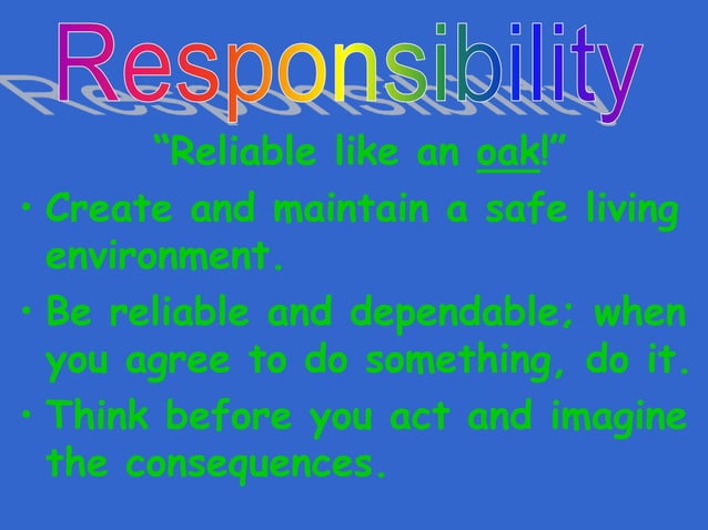 Six pillars of character | PPTX