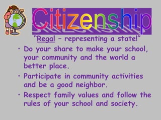 Six pillars of character | PPTX