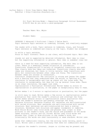 Six plus one trait model expository initial assessment | PDF