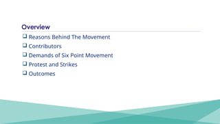 Six Point Movement from the Start to End | PPTX