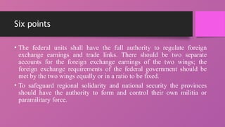SIX POINTS MOVEMENT IN BANGLADESH IN 1966.pptx