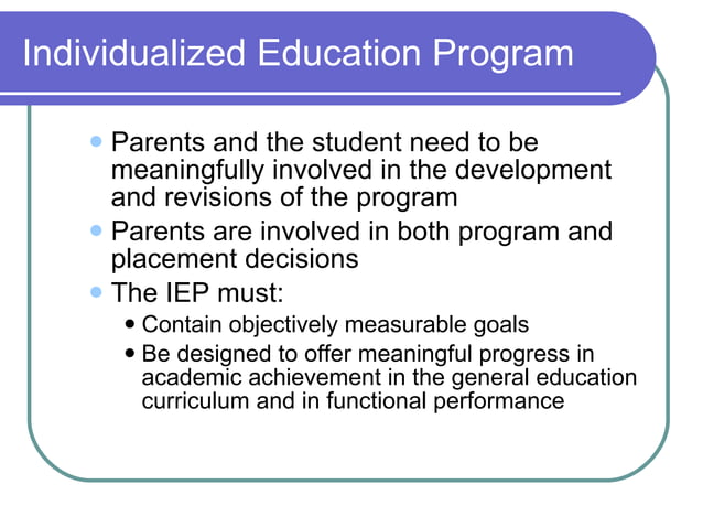 Six principles of idea | PPT | Special Needs Kids | Parenting