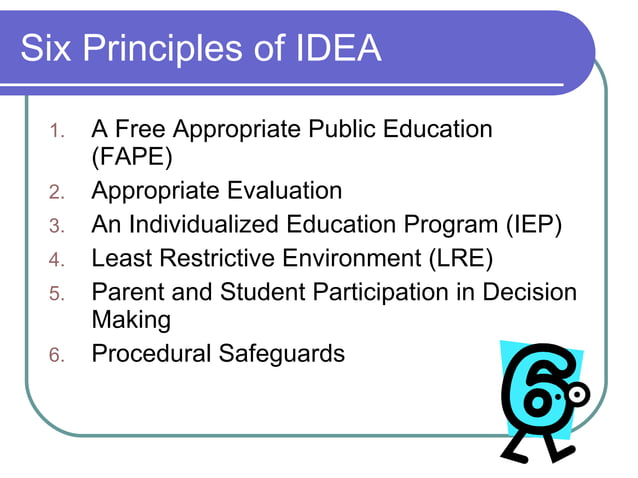 Six principles of idea | PPT | Special Needs Kids | Parenting