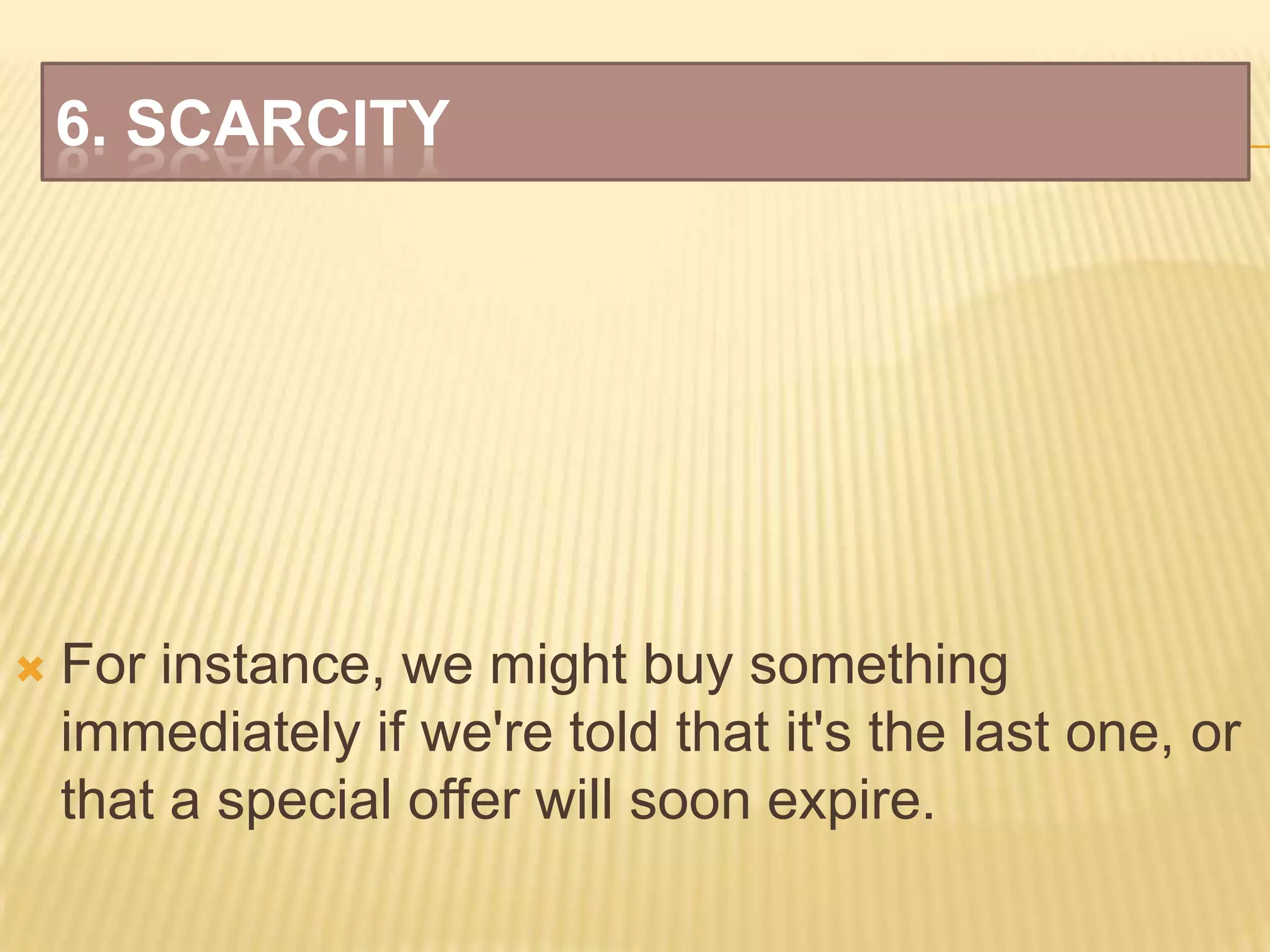 Six principles of influence | PPTX