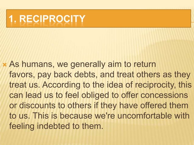 Six principles of influence | PPTX | Business and Finance