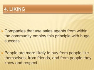 Six principles of influence | PPTX