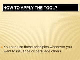 Six principles of influence | PPTX