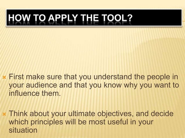 Six principles of influence | PPTX | Business and Finance