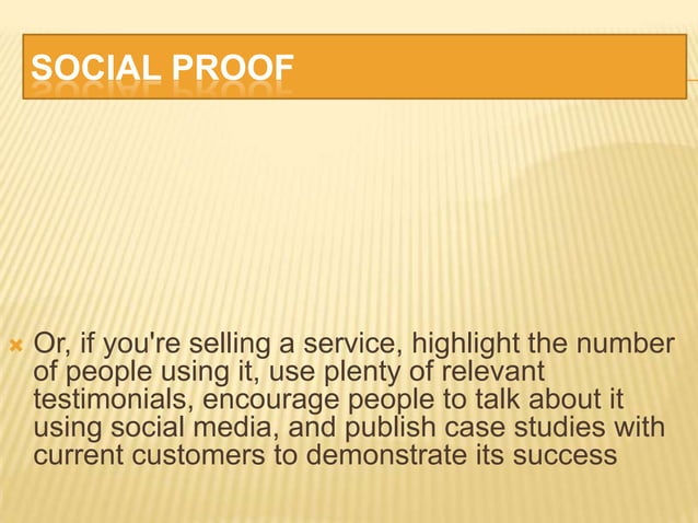 Six principles of influence | PPTX | Business and Finance