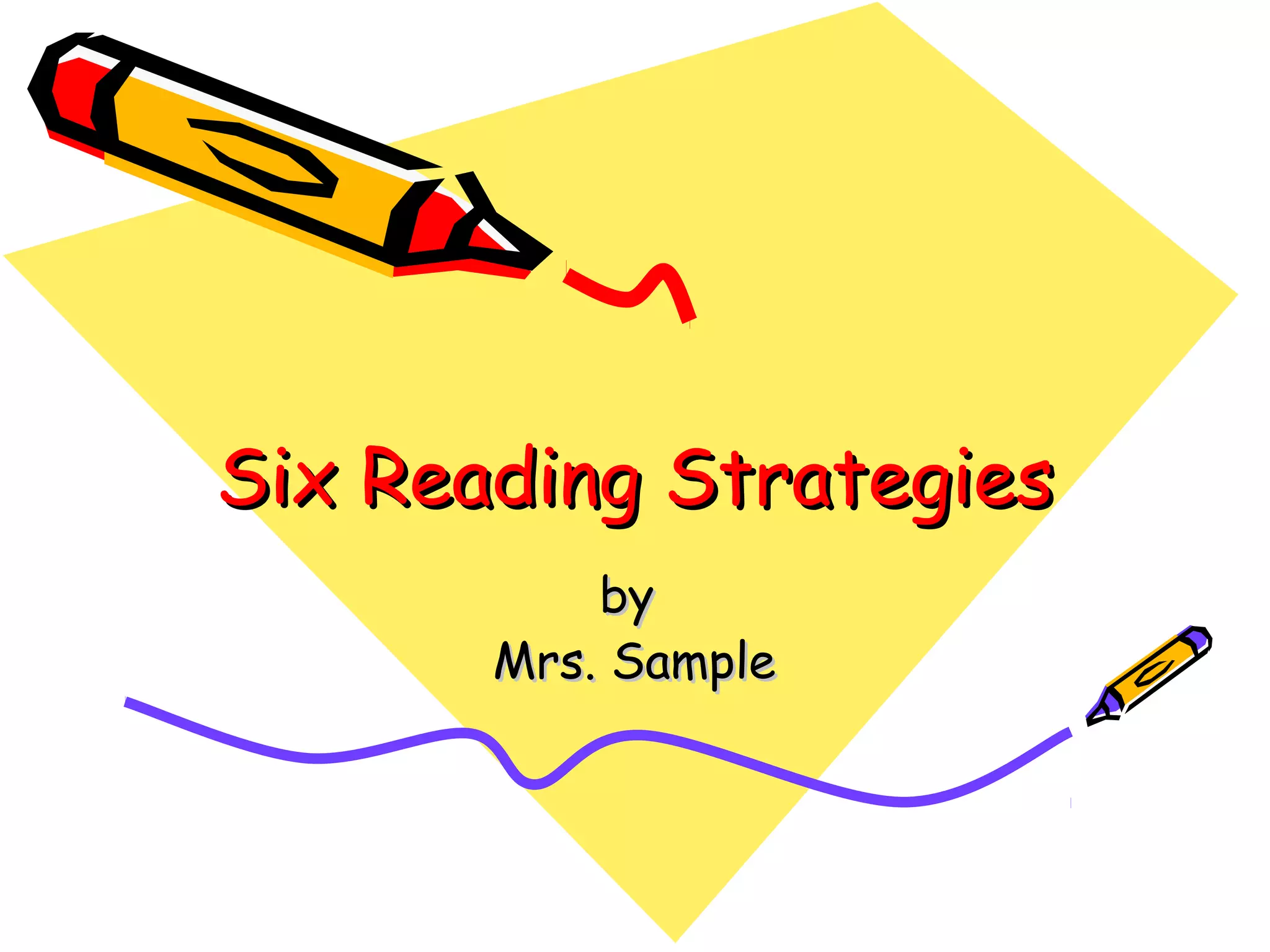Six reading strategies | PPT
