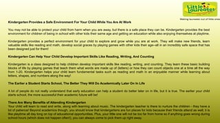 Six Reasons Why Kindergartens Are Important | PPTX